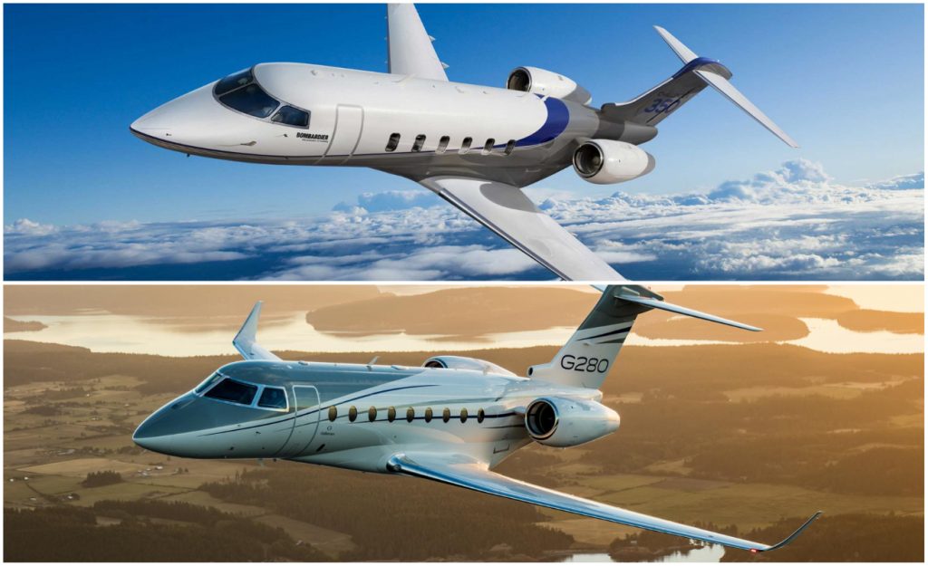 Challenger 350 vs Gulfstream G280 – Air Charter Advisors