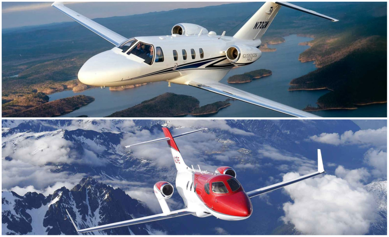Citation M2 vs HondaJet Elite - Air Charter Advisors