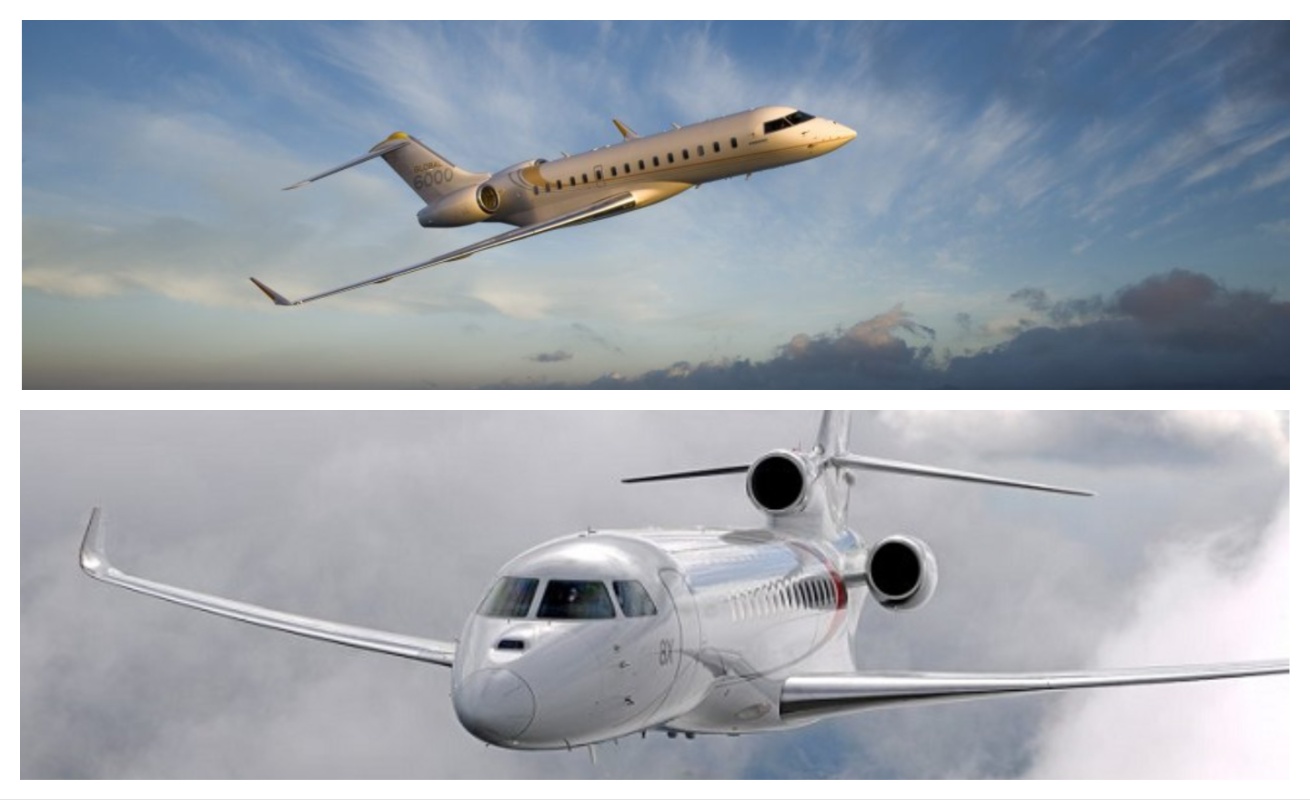 Bombardier Global 6000 vs Dassault Falcon 8x - Air Charter Advisors